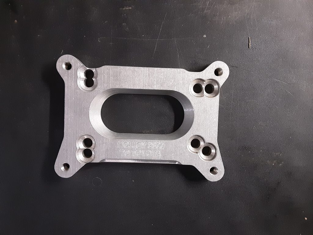 Holley 2300 / Autolite 2100 carb to Toyota 20r / 22r adapter